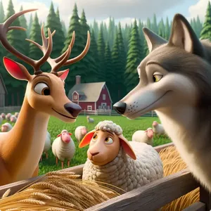 Aesop's Fables - The Stag, The Wolf, and The Sheep
