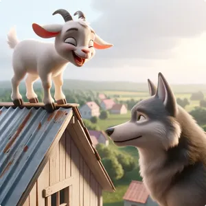 Aesop's Fables - The Young Goat and The Wolf